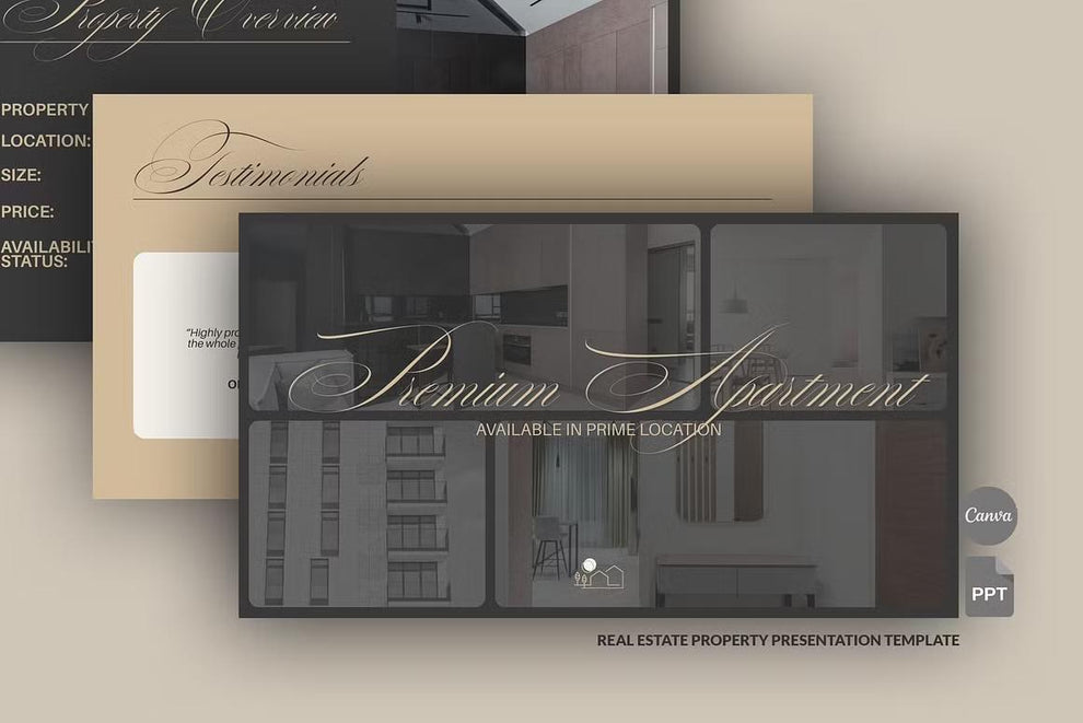 Real Estate Property Presentation Template (Canva and MS PowerPoint ...